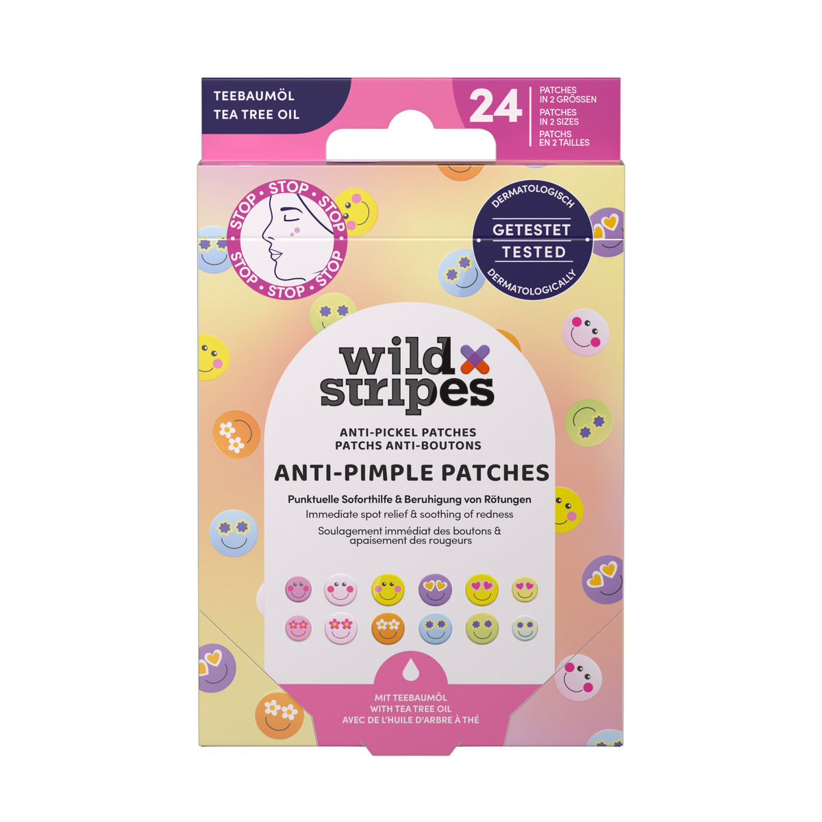 Anti-Pimple Patches Smile Stop | Wild Stripes Official