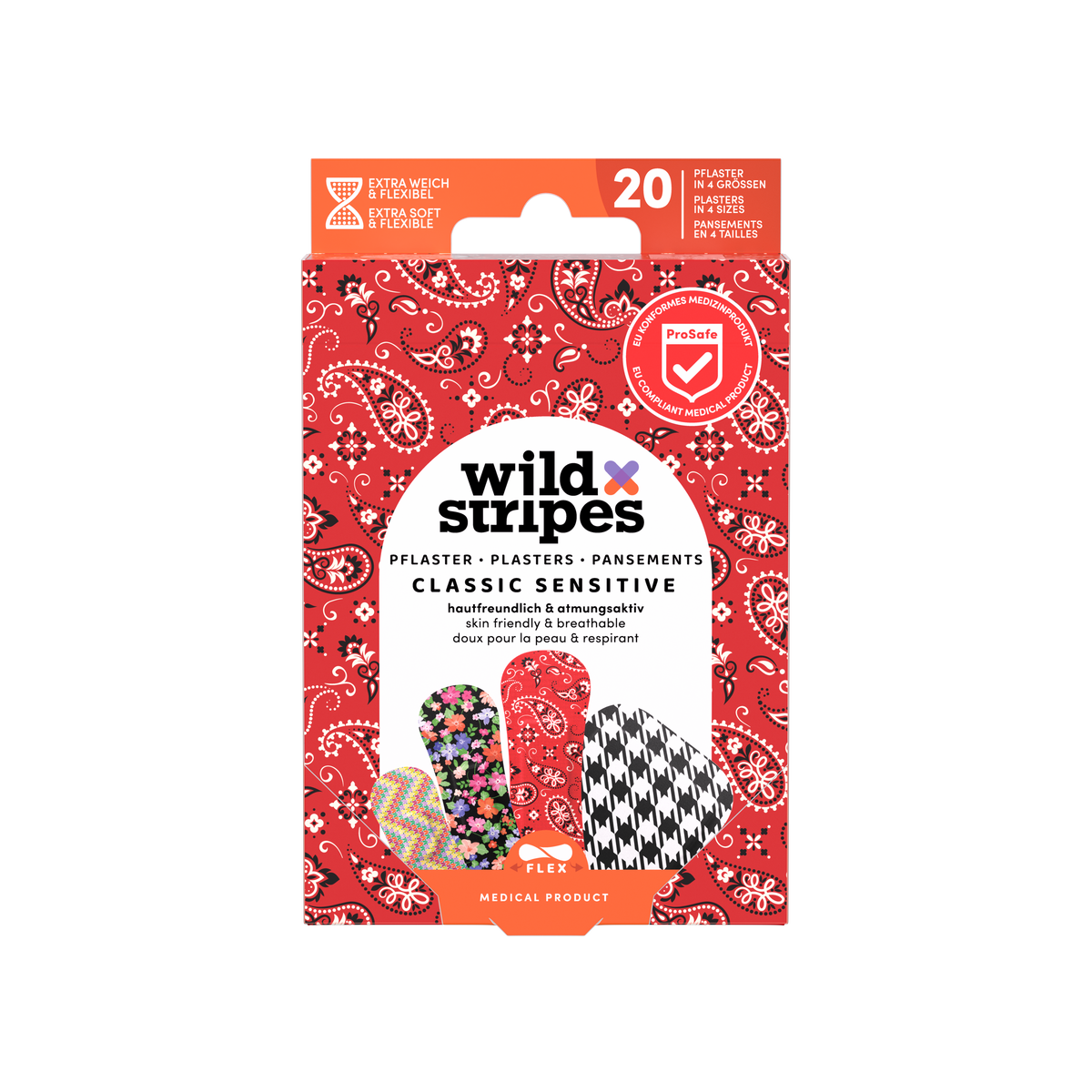 Classic Sensitive Fashion Pflaster | Wild Stripes Official