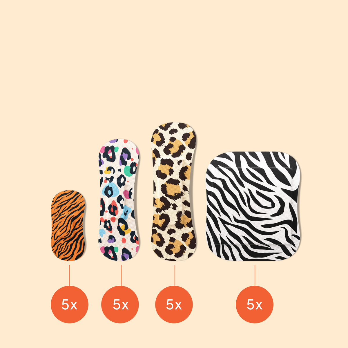 Classic Sensitive Animal Pflaster | Wild Stripes Official